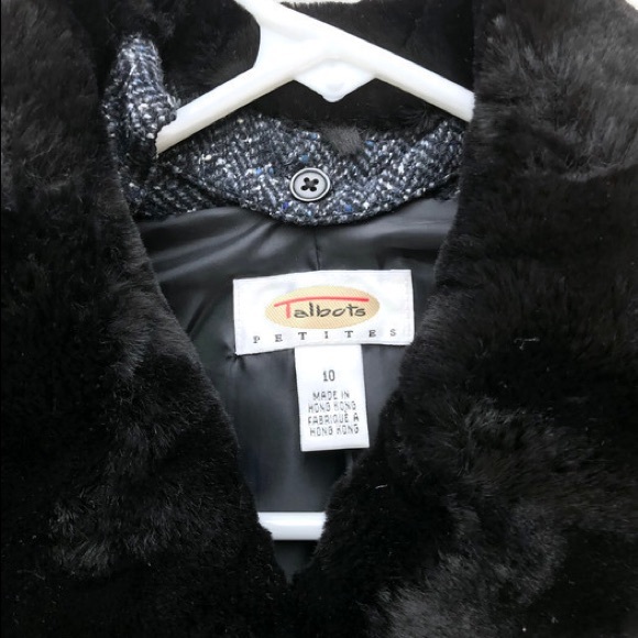 Talbots | Jackets & Coats | Talbots Lined Full Zip Jacket Faux Fur ...